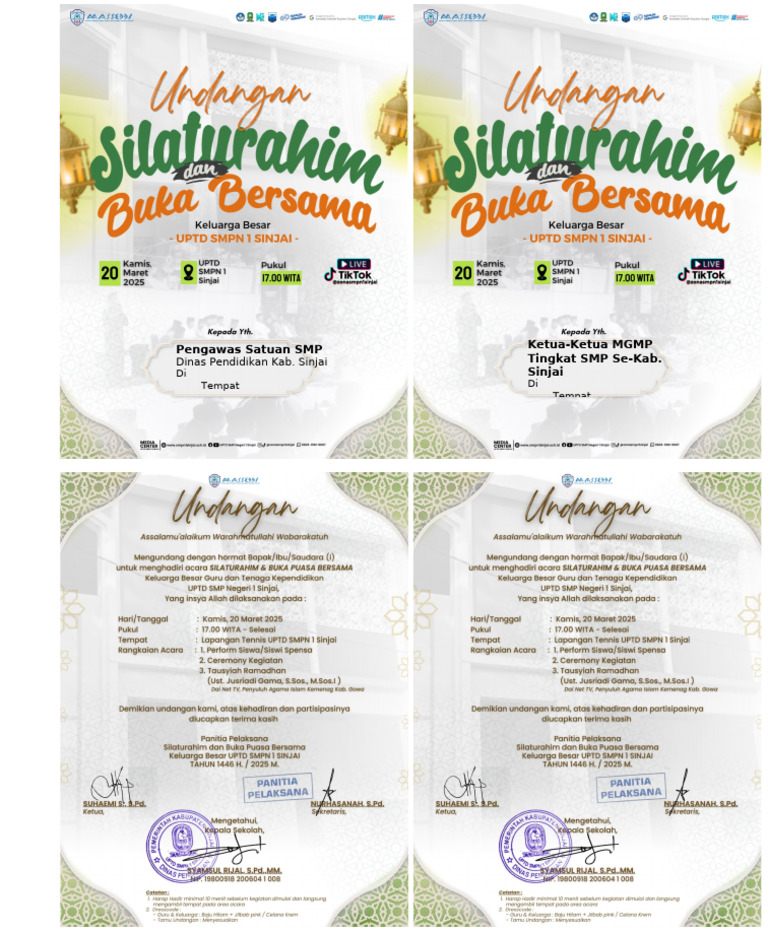 Isi Undangan BUKBER | PDF