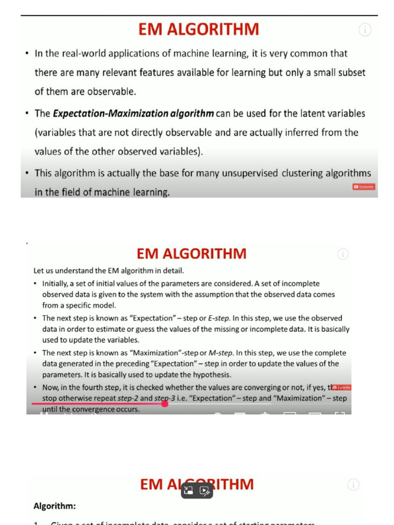 Gaussian mixture model EM alogrithm | PDF