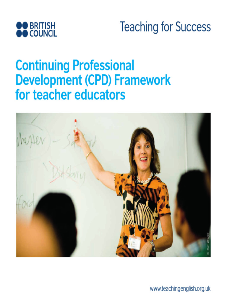 CPD Framework For Teacher Educators | PDF | Teachers | Learning