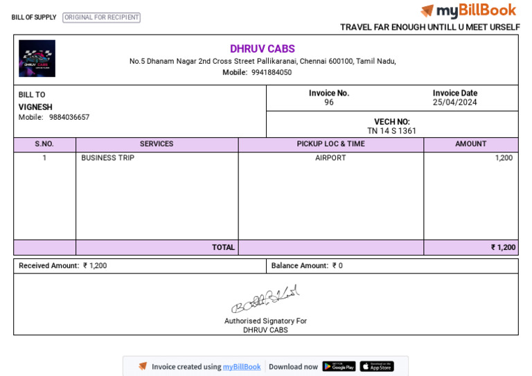 VIGNESH Sales Invoice 96 | PDF