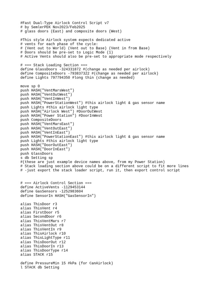 Example-AirlockControl v7 | PDF