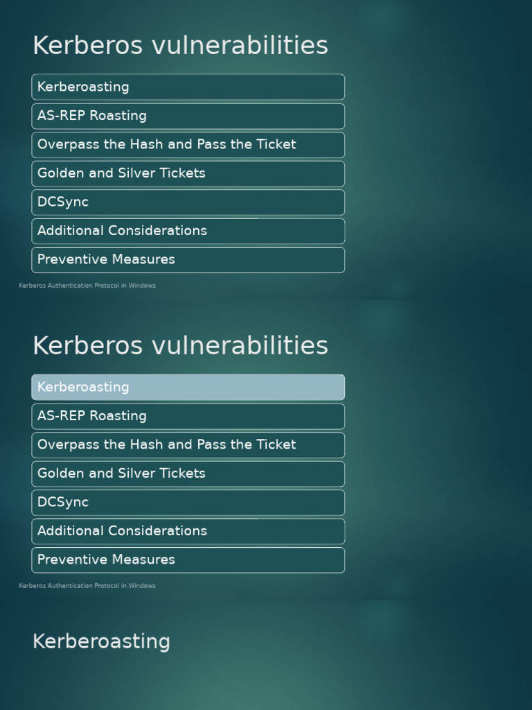 6 1+kerberos+vulnerabilities | PDF | Password | Computing