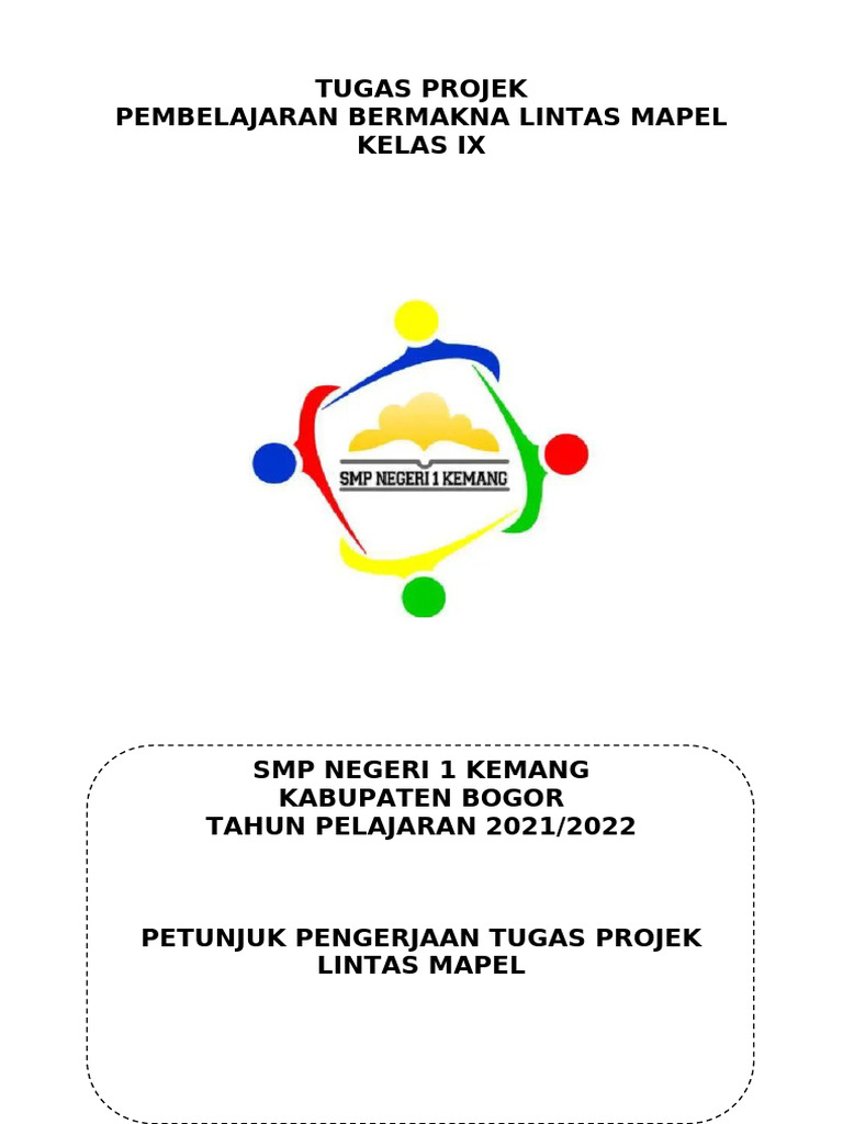 Tugas Projek Lintas Mapel Kelas 9 | PDF