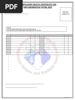 Hajj 2026 Medical Certificate Form | PDF