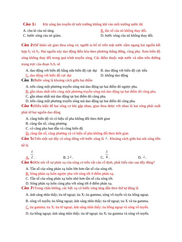 ĐỀ KTRA LỚP 11 | PDF