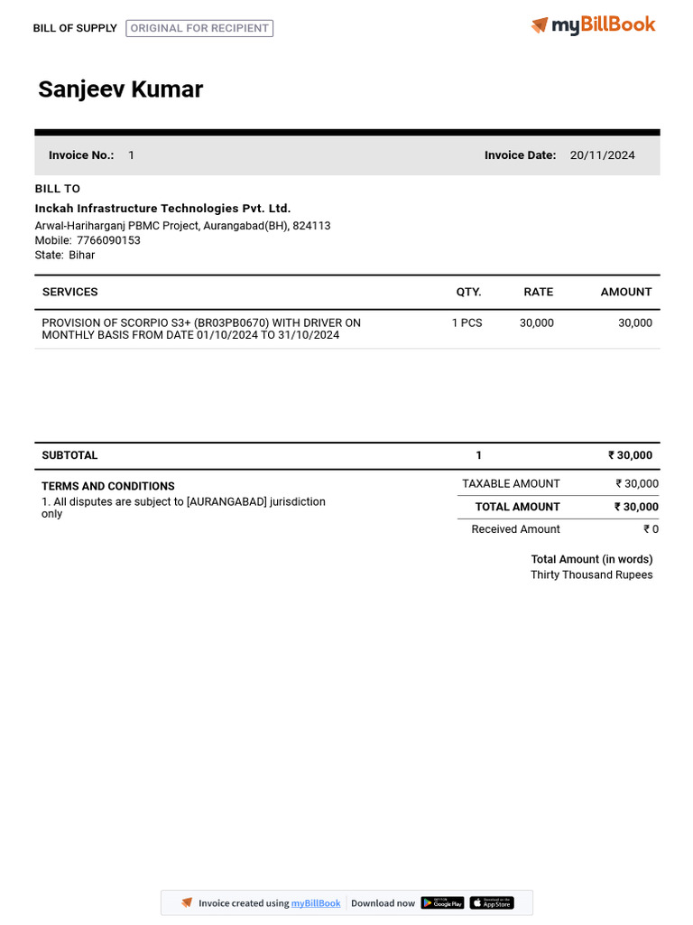 Ah Infrastructure Technologies PVT LTD Sales Invoice 1 | PDF