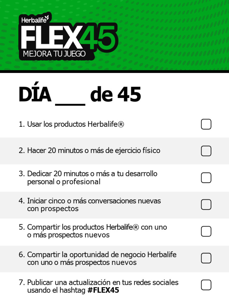 Volante CheckList FLEX45 | PDF