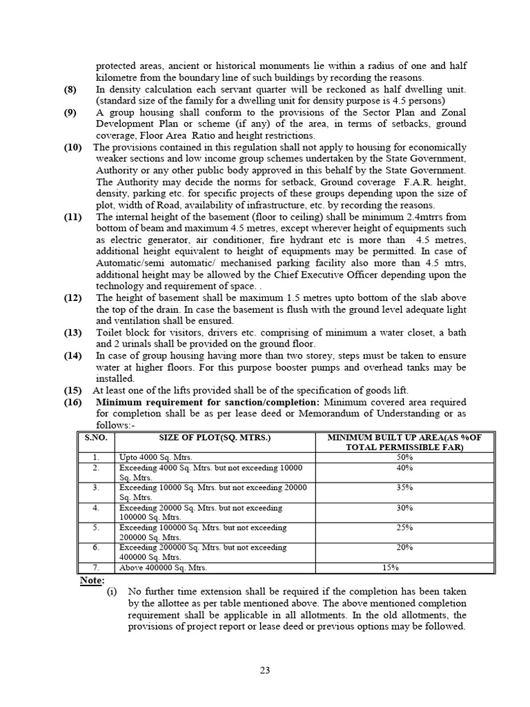 Minimum Requirements For Completion | PDF | Basement | Building Engineering
