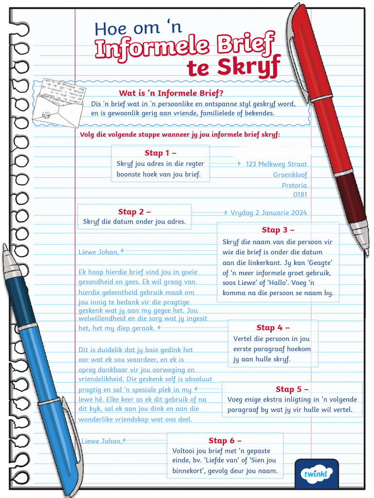 Za HL 1719305693 Hoe Om N Informele Brief Te Skryf Vertoonplakkaat ...