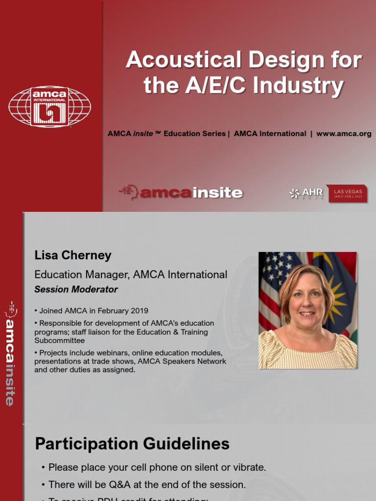Acoustical Design in A/E/C Industry | PDF | Decibel | Sound