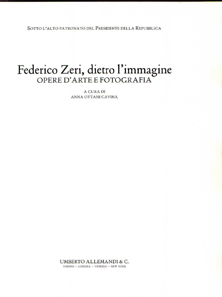 Federico Zeri | PDF