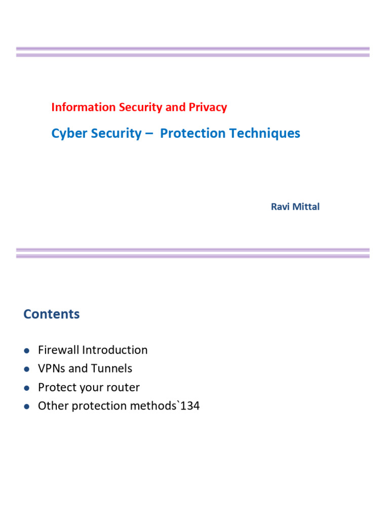 Personal Cyber Security | PDF | Malware | Security