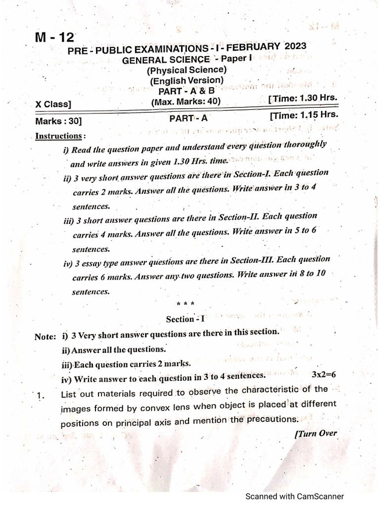 TS_X_PHY-SCI_GOVT PF-1_MEDCHAL - Copy | PDF