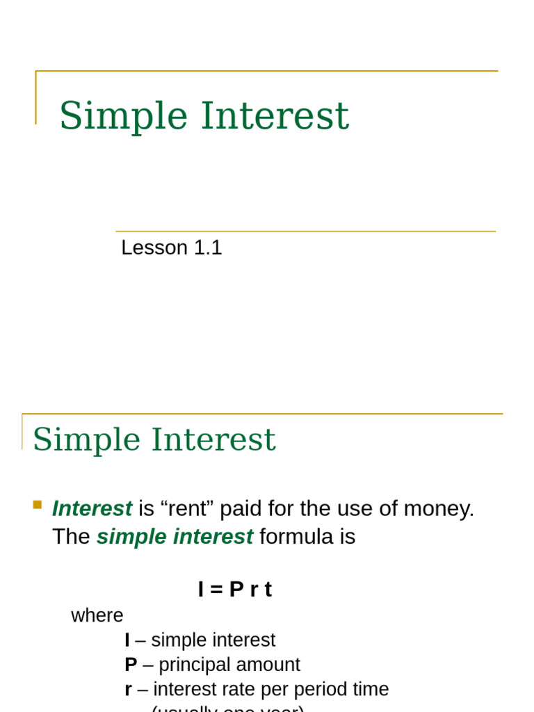 Business Math Lesson 1.1 | PDF