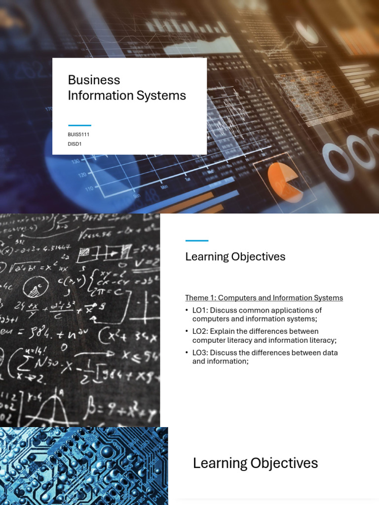 BUIS5111 - LU1 - An Overview of Information Systems | PDF | Databases ...