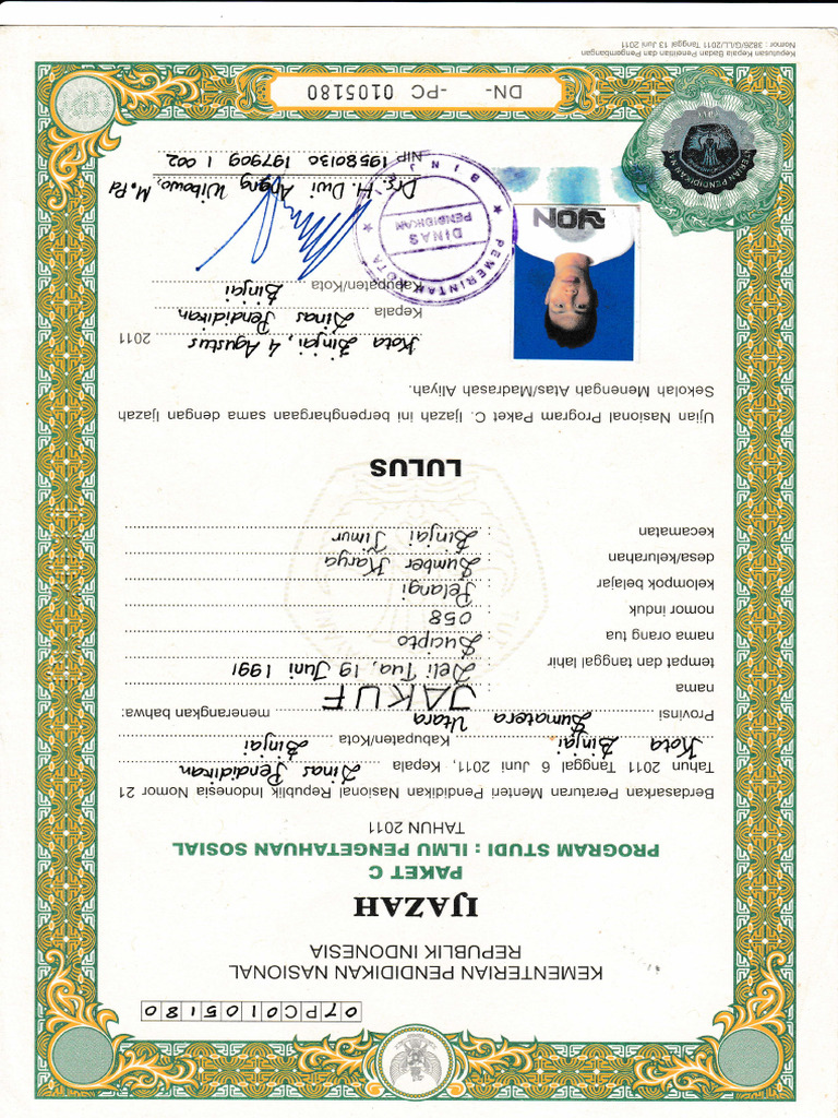 Ijazah 2 | PDF