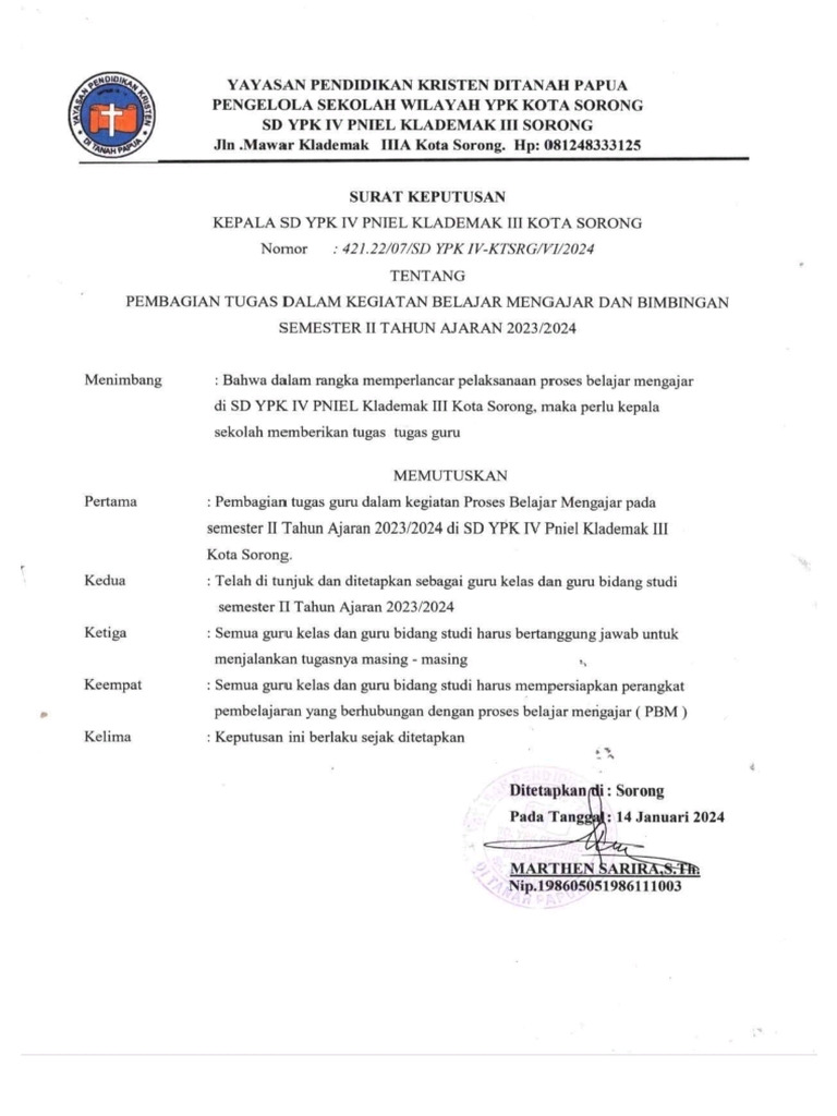 SK Yayasan 2024-4 | PDF