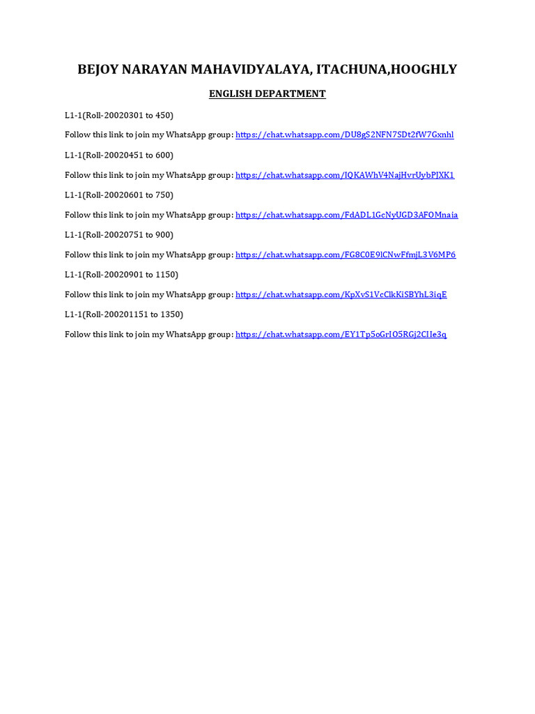 Online Class For English Department | PDF