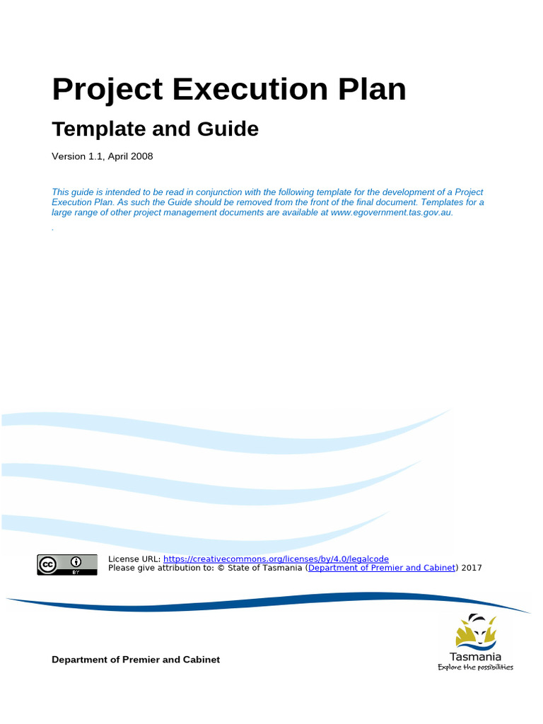 Project Execution Plan Template and Guide | PDF | Project Management | Risk