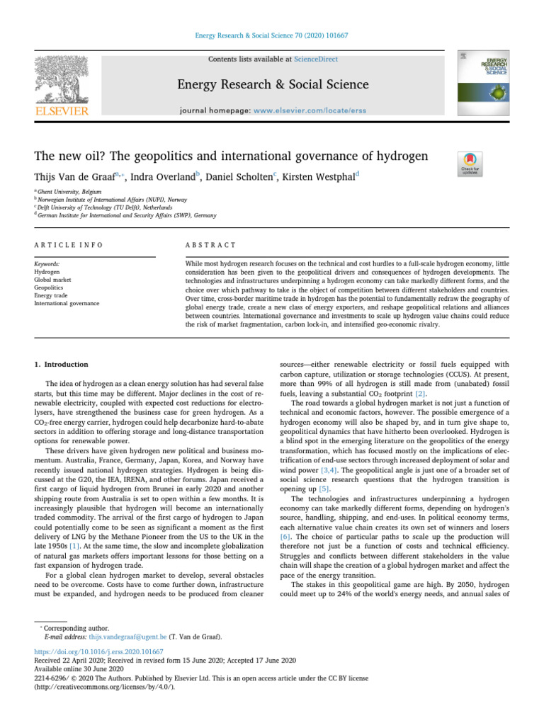 Daniel Schilten Hydrogen | PDF | Renewable Energy | Hydrogen