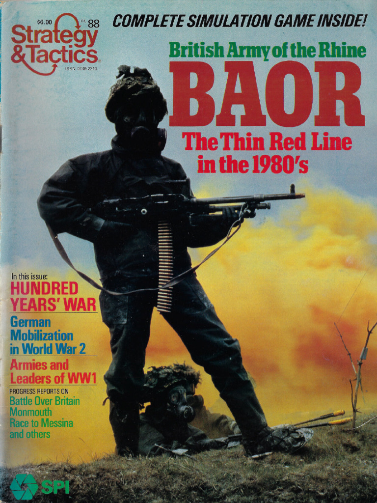 rules counters and map for SPI BAOR | PDF | Military Science | Military ...
