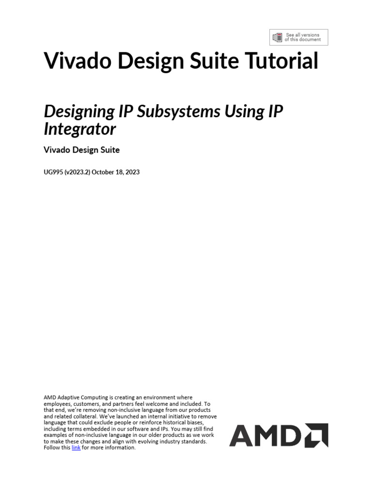 Ug995 Vivado Ip Subsystems Tutorial en Us 2023.2 | PDF | System ...