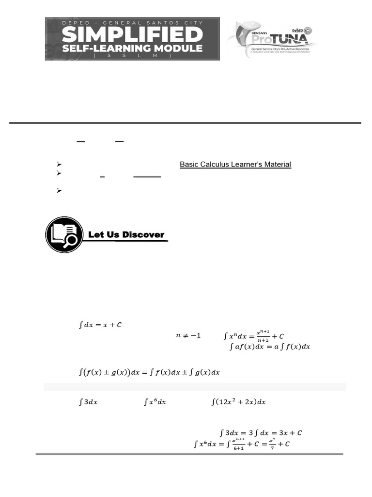 Basic Calculus Q4 Week 2 SSLM | PDF | Function (Mathematics) | Polynomial