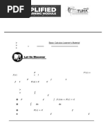 Basic Cal Q4 Module 1 | PDF | Integral | Function (Mathematics)