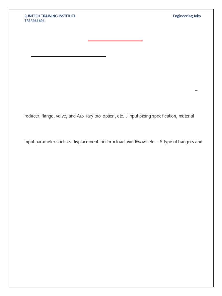 CAESAR II SYLLABUS | PDF