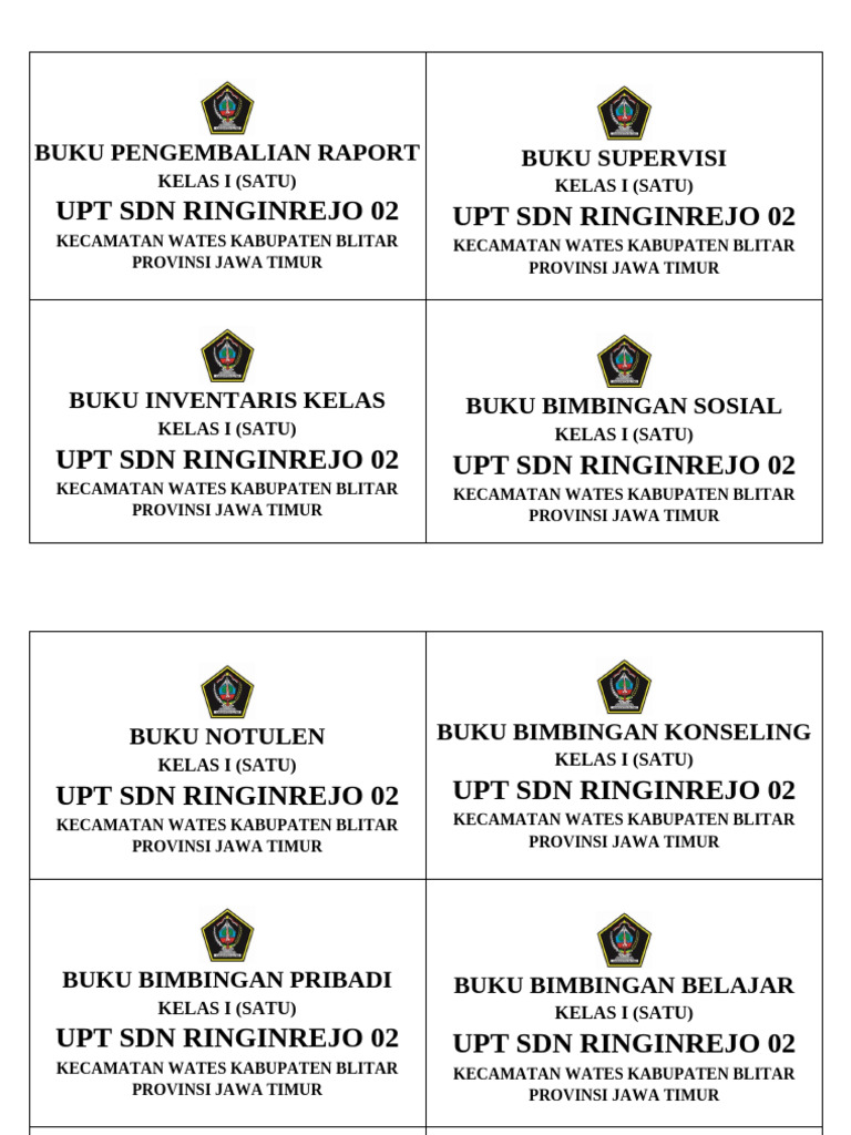 Buku Administrasi Kelas Pdf