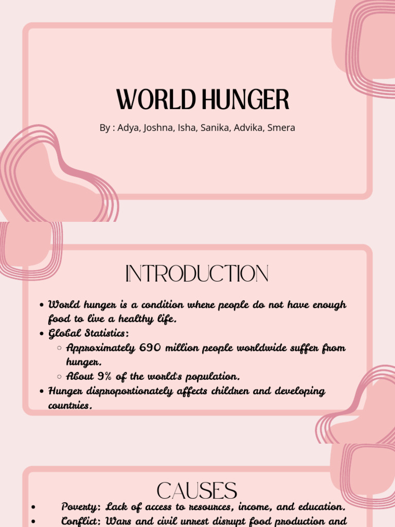Understanding World Hunger Causes & Solutions | PDF | Food Security ...