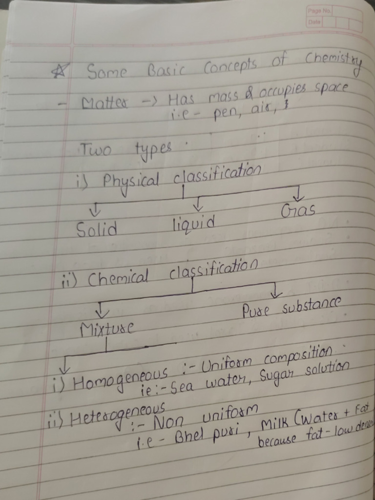 Physical and Chemical Classification | PDF