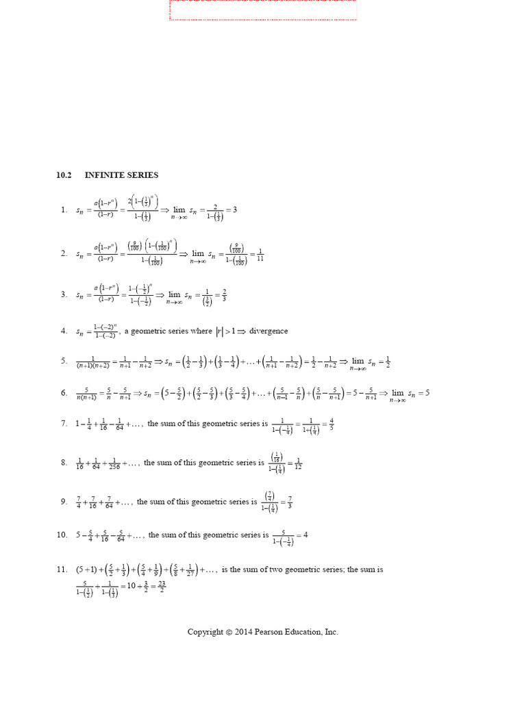 4 - Infinite Series Solutions | PDF | Mathematical Analysis ...