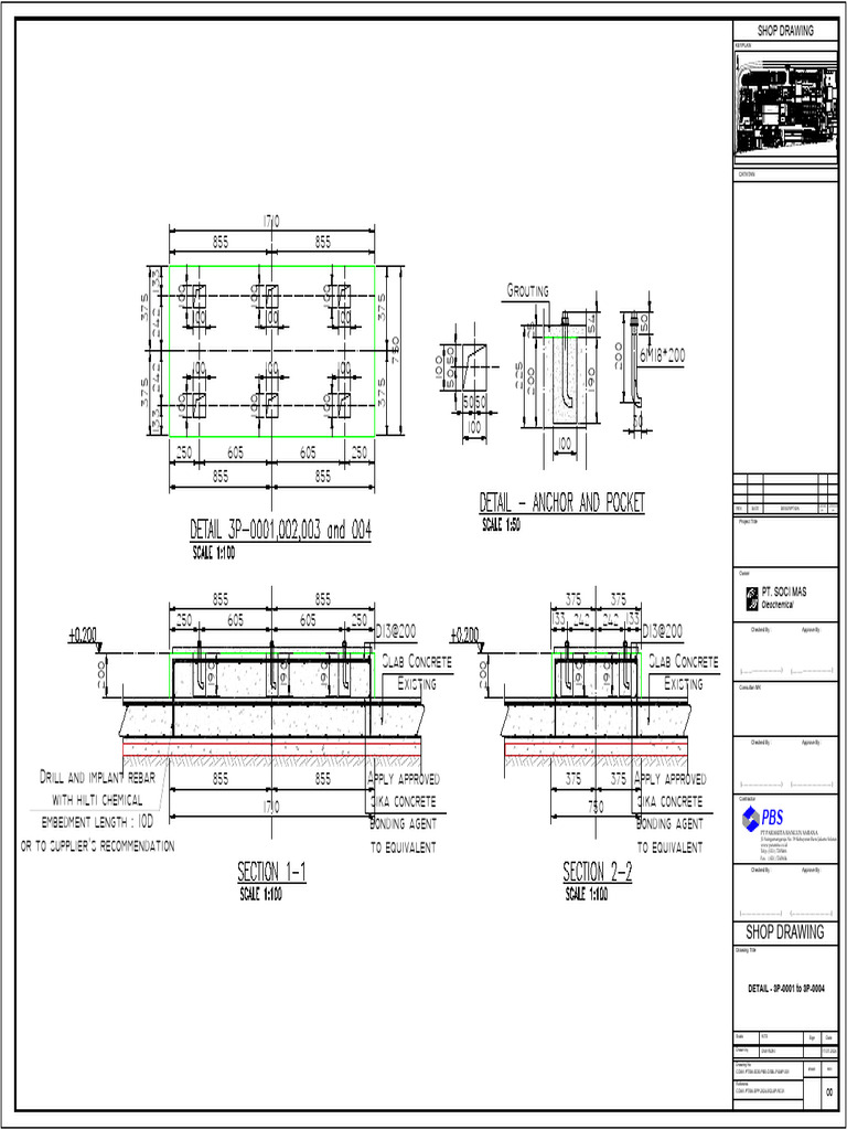 Concrete Bonding and Rebar Installation Guide | PDF