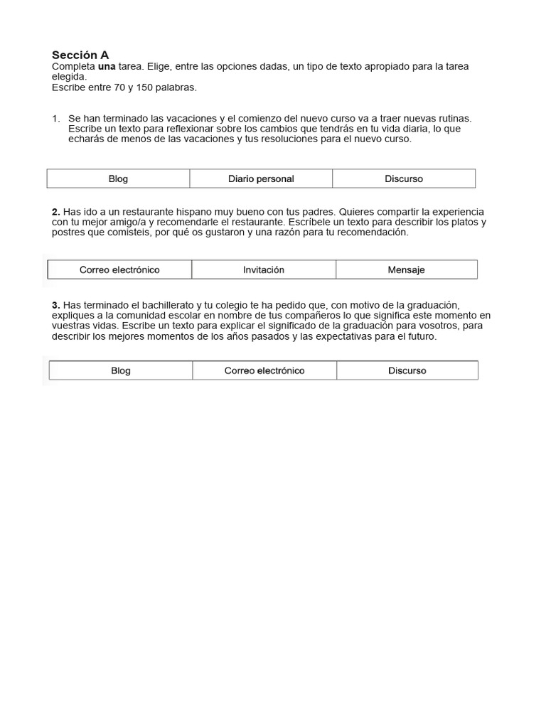 Paper 1 Writing | PDF