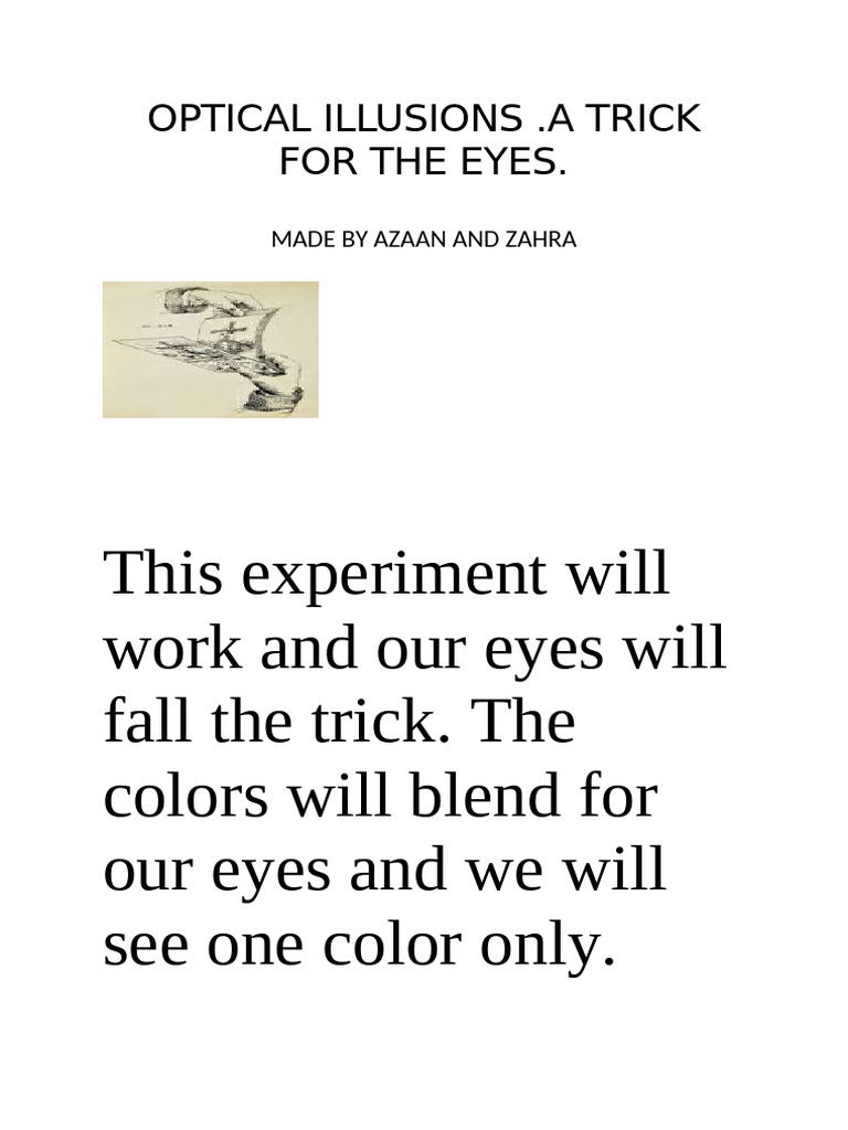 Optical Illusions | PDF