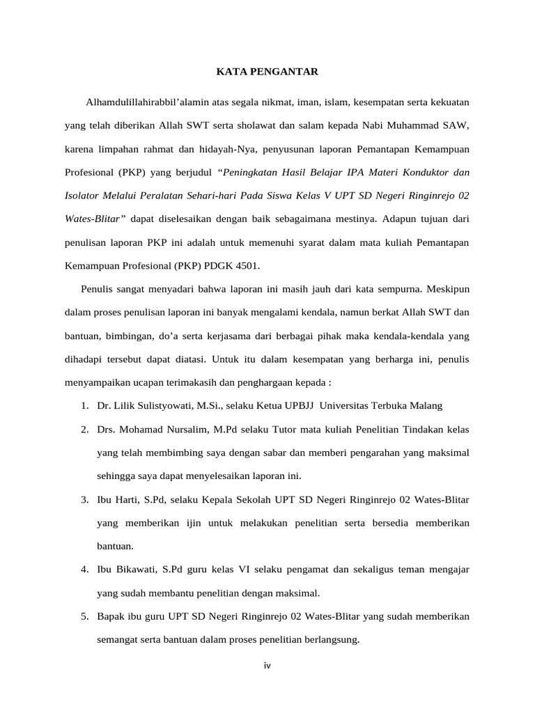 KATA PENGANTAR PKP Fix | PDF