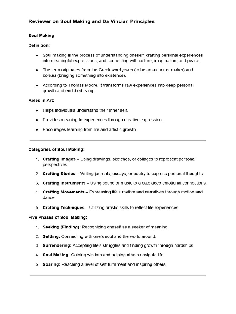 Module 1 Reviewer - Art App. Midterms | PDF | Curiosity | Soul