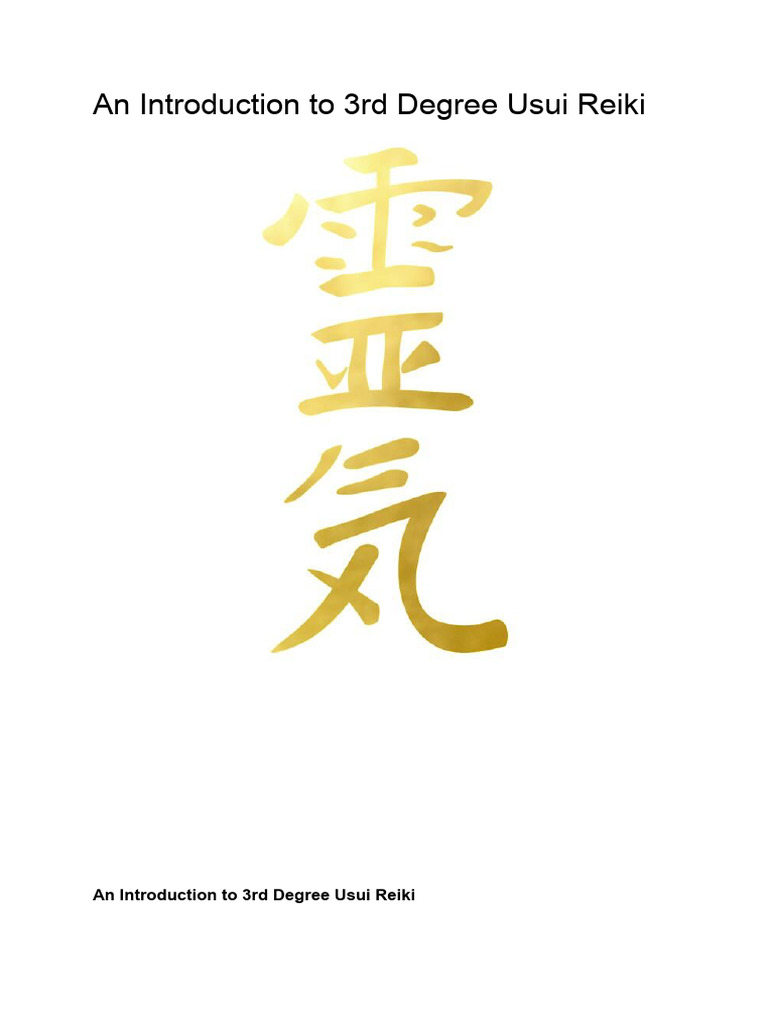 Mastering 3rd Degree Usui Reiki | PDF | Meditation