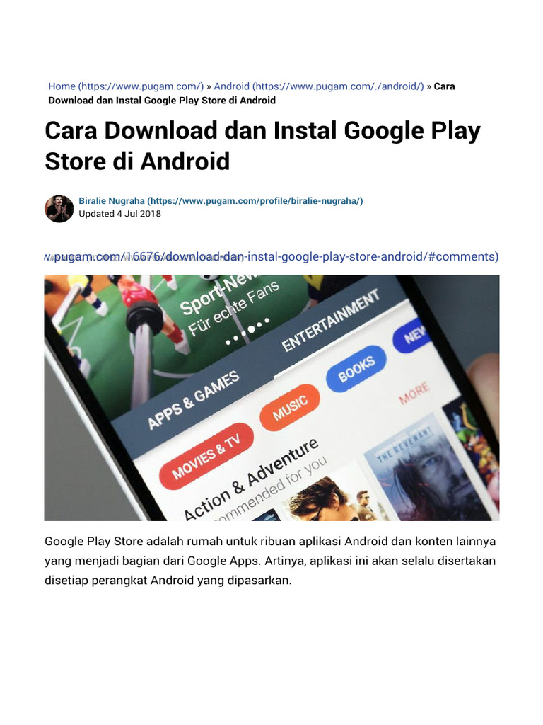Cara Download Dan Instal Google Play Store Di Android | PDF