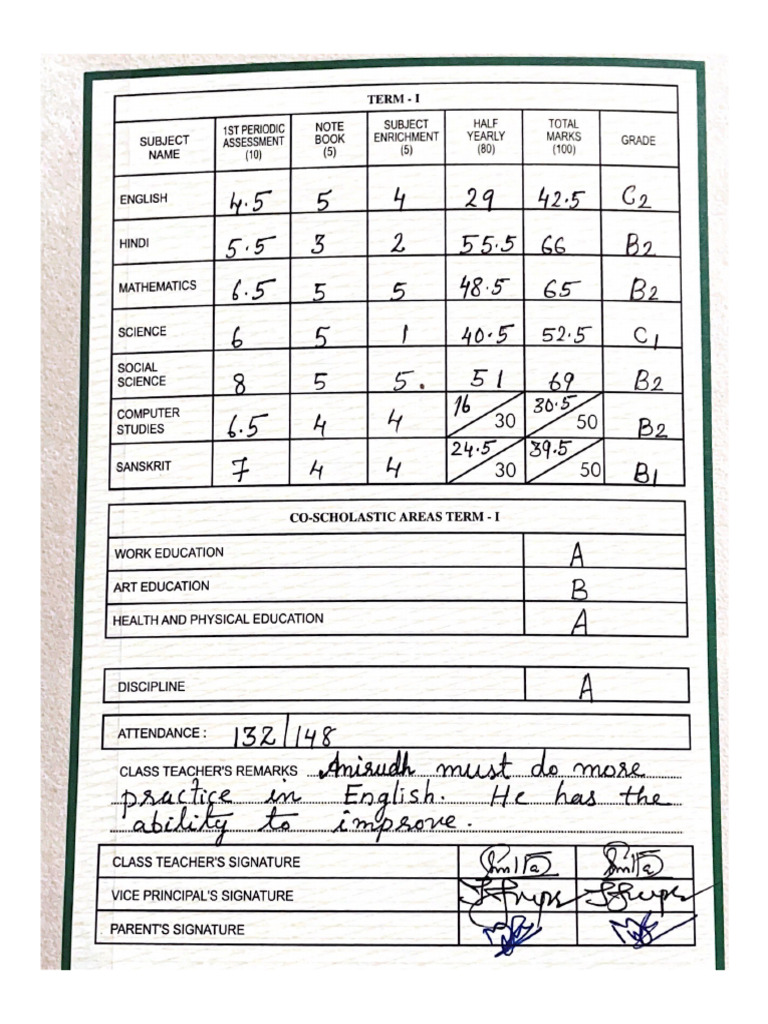 Mark Sheet Keshav | PDF