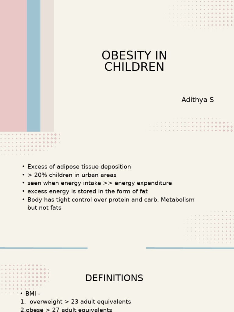 Understanding Childhood Obesity Factors | PDF