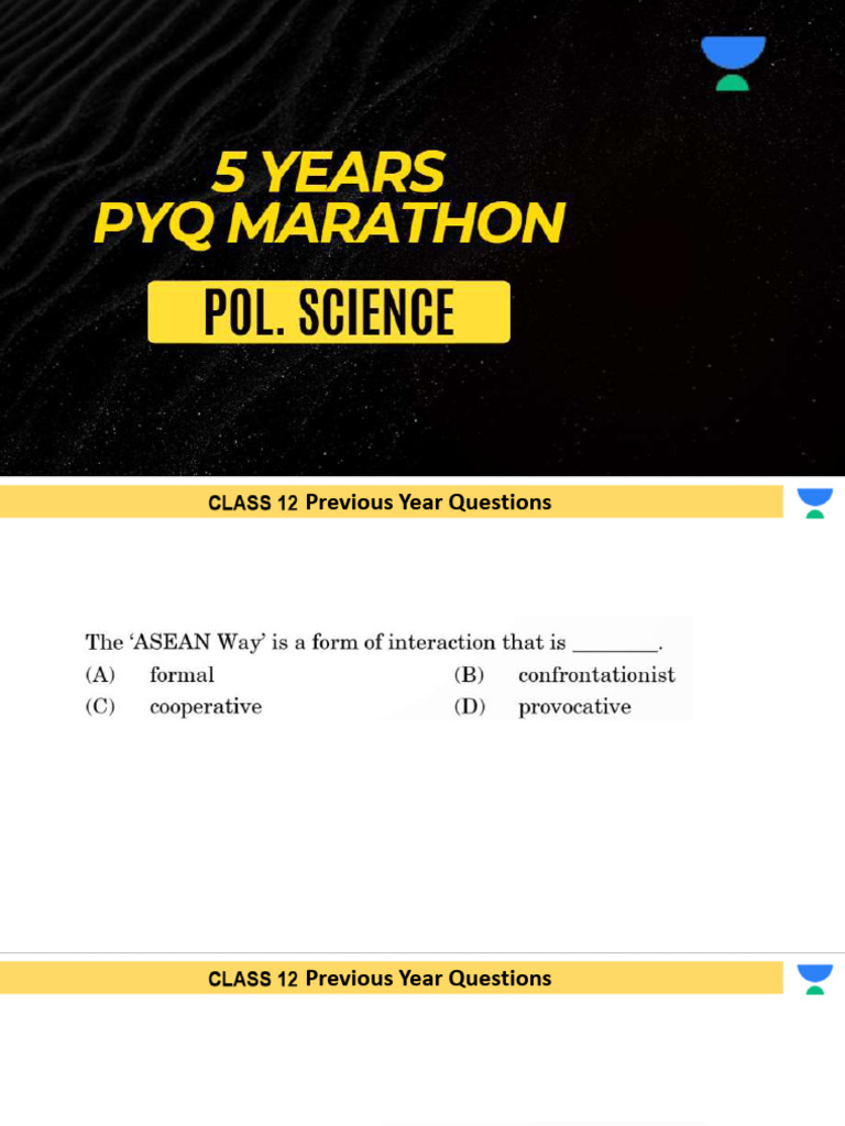 Polity Pyq 5 Years Marathon | PDF | European Union | Economies