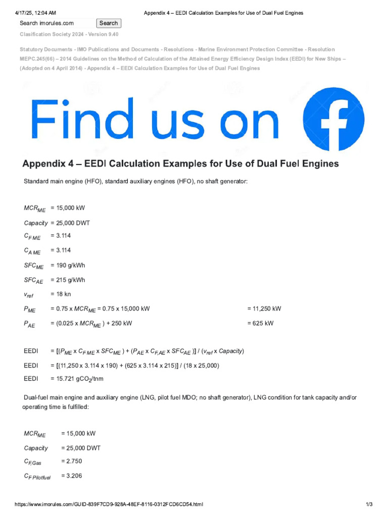 EEDI Calculation Examples | PDF