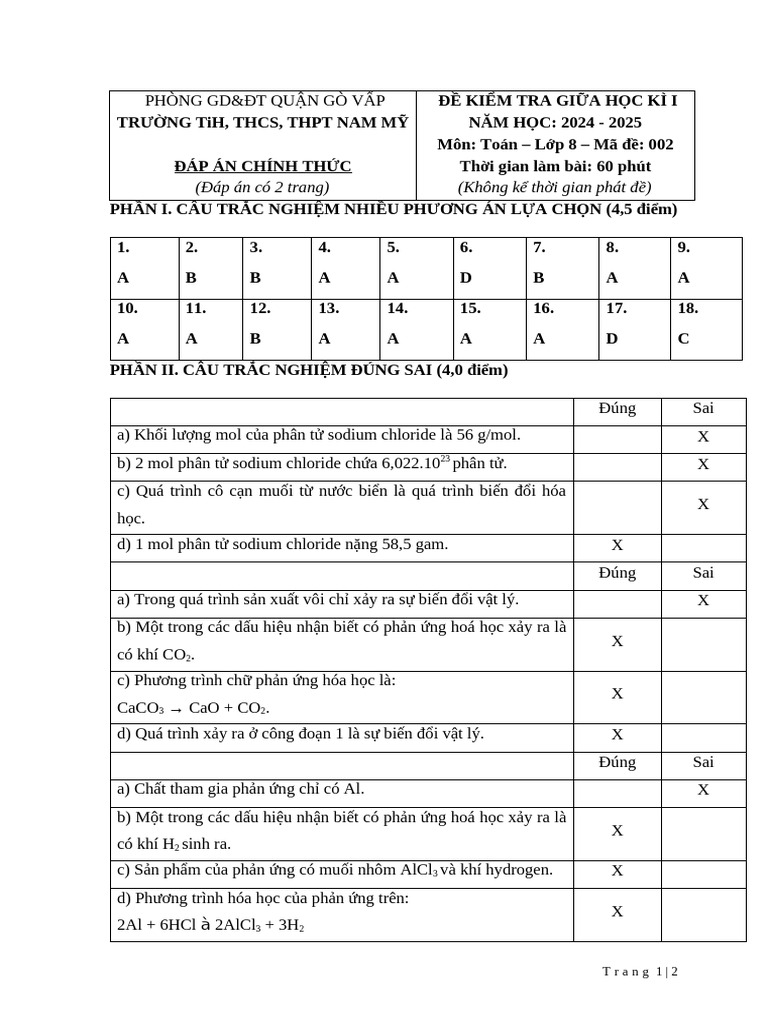 De Kiemtra Ghki Khtn k8 Dapan 002 | PDF