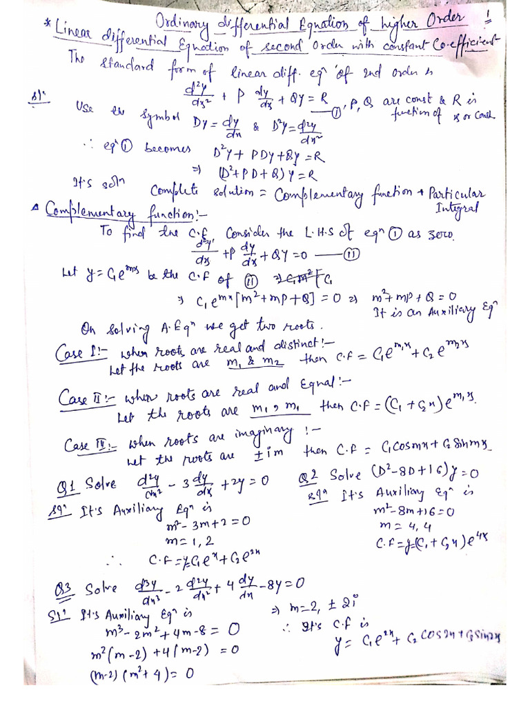Math Partial Diff 2 ND Order | PDF