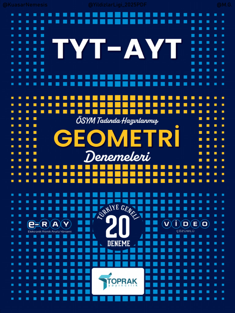 2025 Toprak Yayınları TYT AYT Geometri 20'li Deneme | PDF