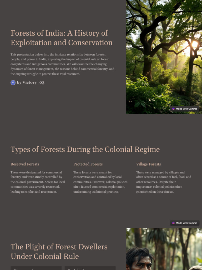Colonial Impact on India's Forests | PDF | Forests | Conservation Biology