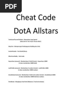 Dota 1 Cheat Codes and Commands | PDF