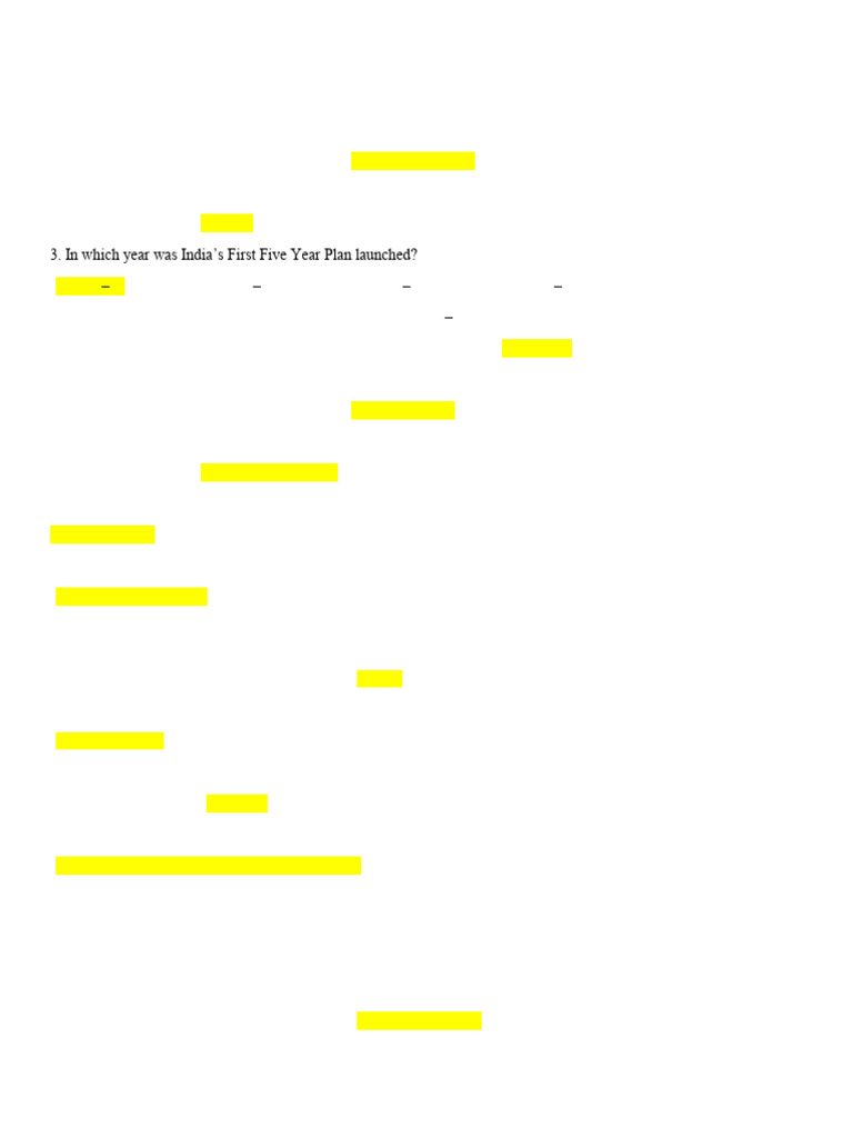 CH 2 Five Pear Plan in India | PDF | Economic System | Economics